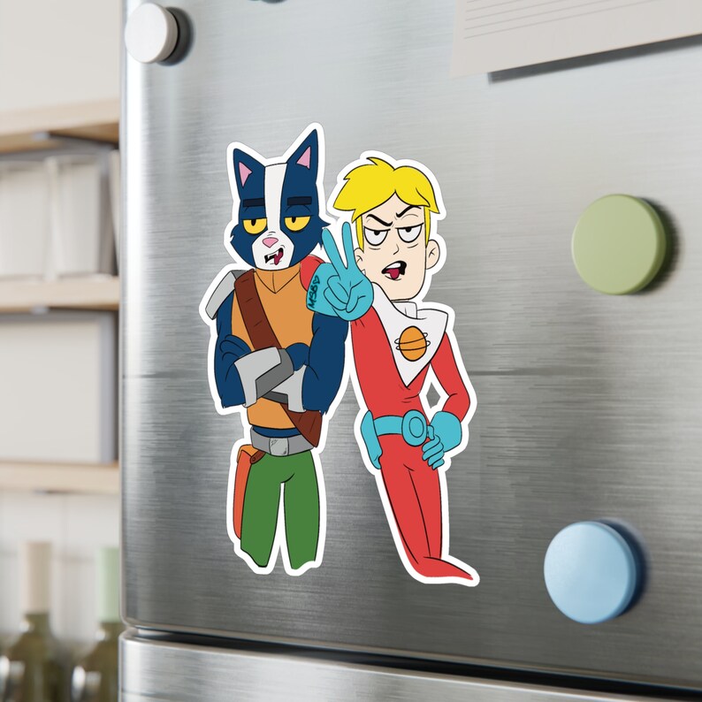 Final Space Sticker | Gary and Avocato Kiss-cut Vinyl Decals - Etsy