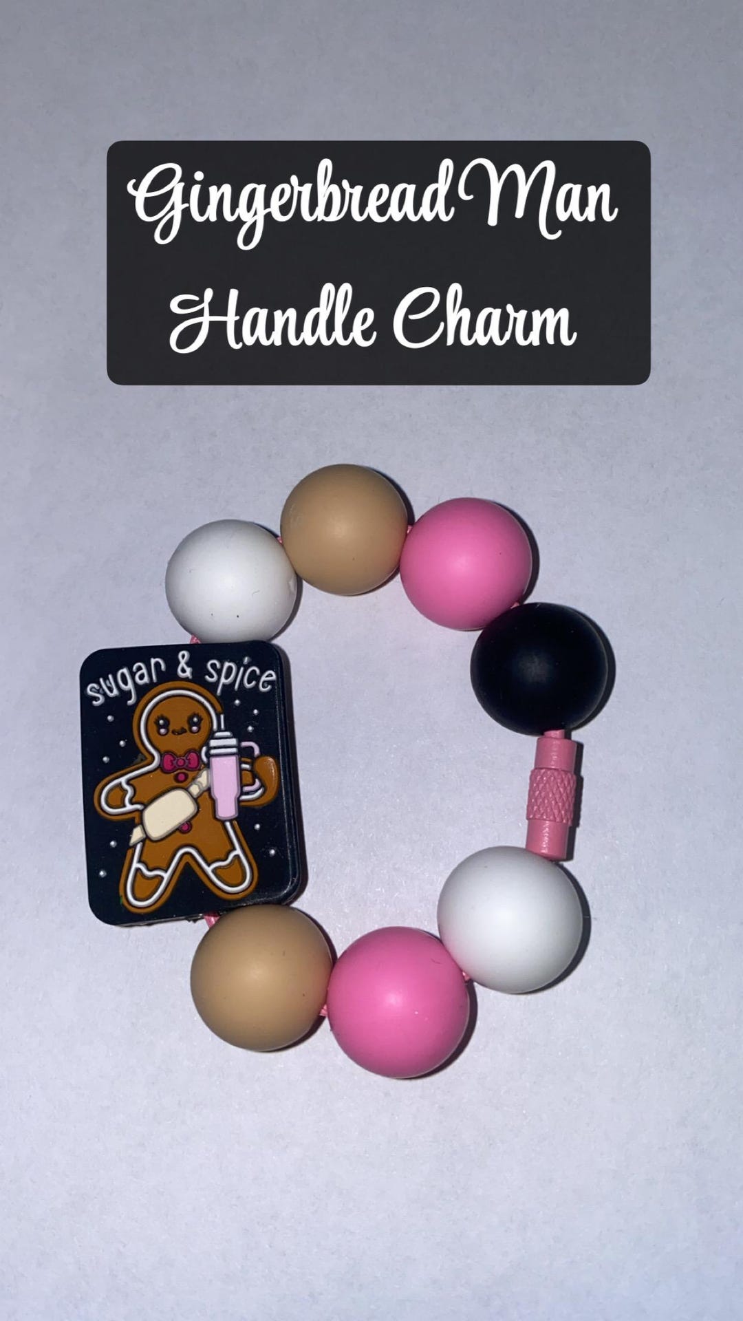 Christmas Bougie Gingerbread Stanley Cup Handle Charm - Etsy
