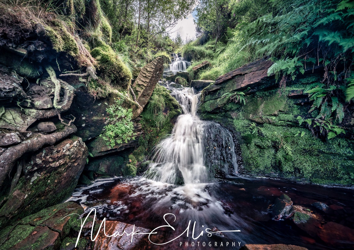 Bronte Falls Haworth Moor Waterfall Photographic Print - Etsy