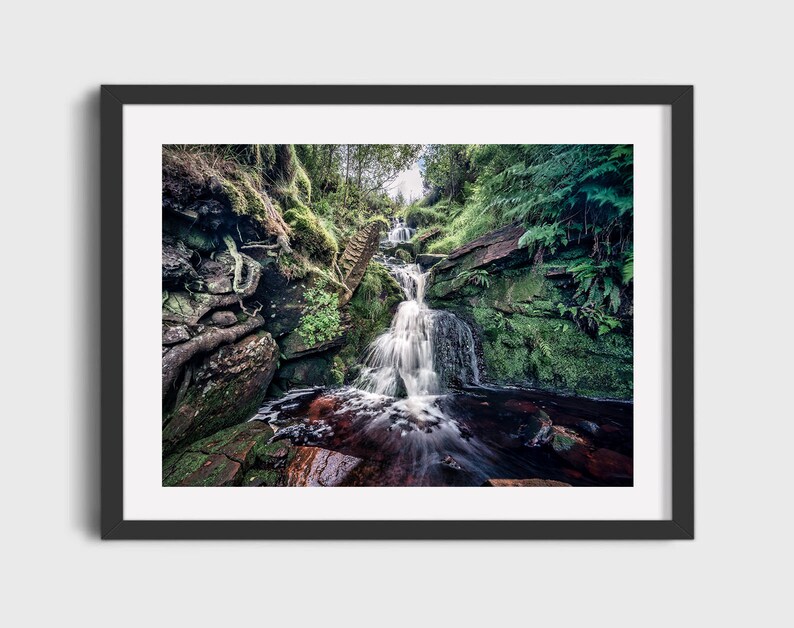 Bronte Falls Haworth Moor Waterfall Photographic Print | Etsy