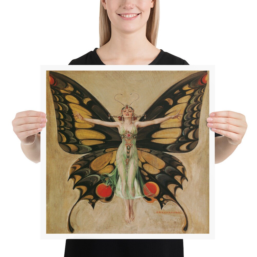 Frank Xavier Leyendecker the Flapper 1922. Vintage Wall Decor | Etsy