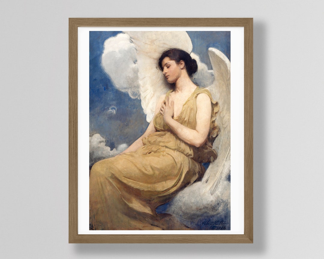 Winged Figure by Abbott Handerson Thayer (1889) Wall Decor Art Poster ...