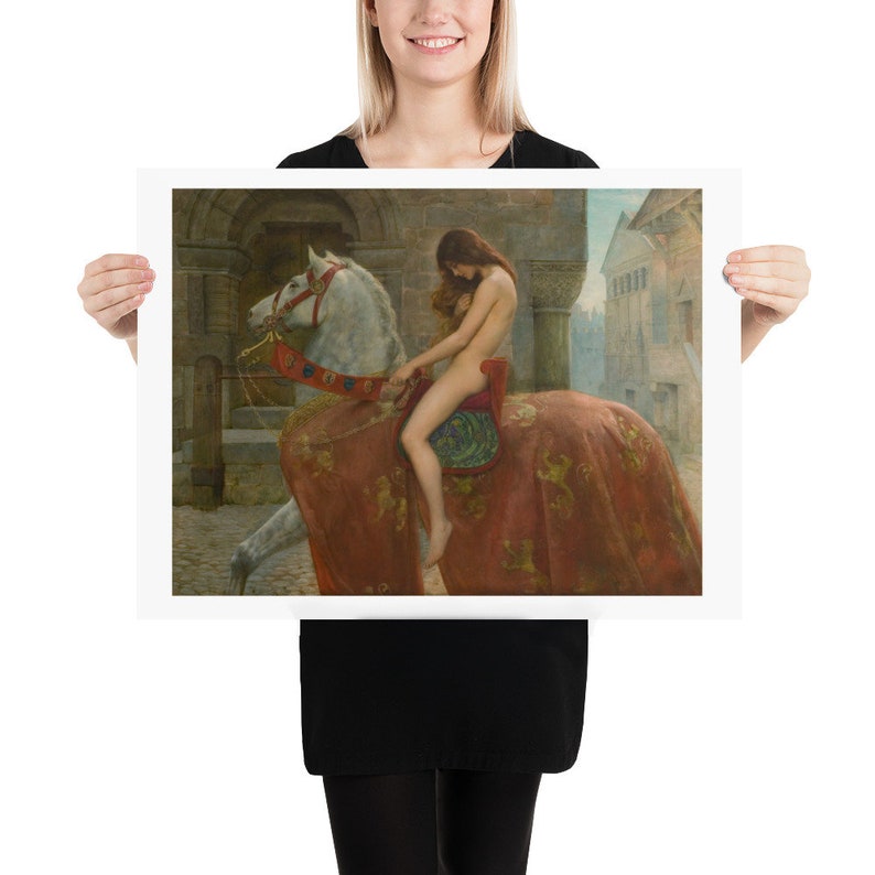 John Collier Lady Godiva 1897 Home Wall Decor Art Print Etsy