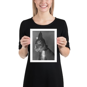 Brünnhilde Viking Cat, Vintage Photo Home Decor Print 8" by 10" - Etsy