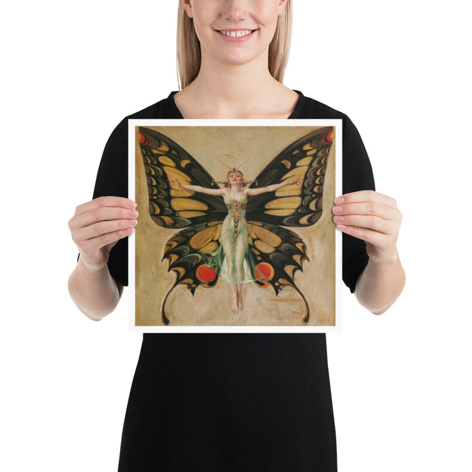 Frank Xavier Leyendecker the Flapper 1922. Vintage Wall Decor | Etsy