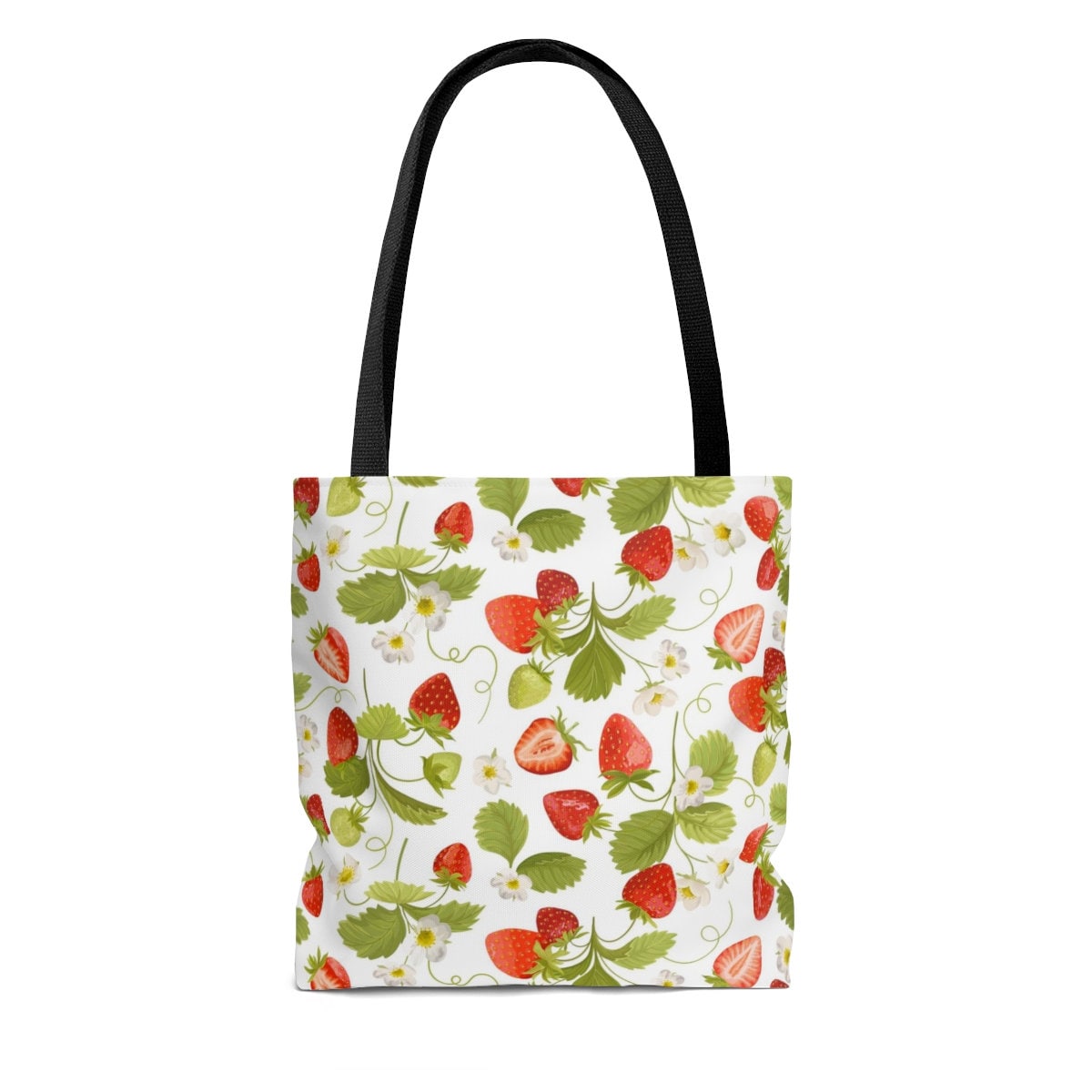 Strawberry Tote Bag That Doubles as Shopping Bag Colorful Strawberry ...