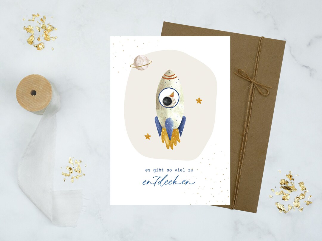 Card for Children "explorers" / Birthday Card / Modern Children's Card ...