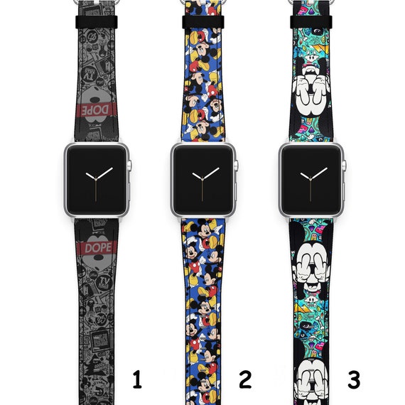 Mickey Mouse Apple Watch Band 42 Mm Iwatch Band 38 Mm Series 5 | Etsy