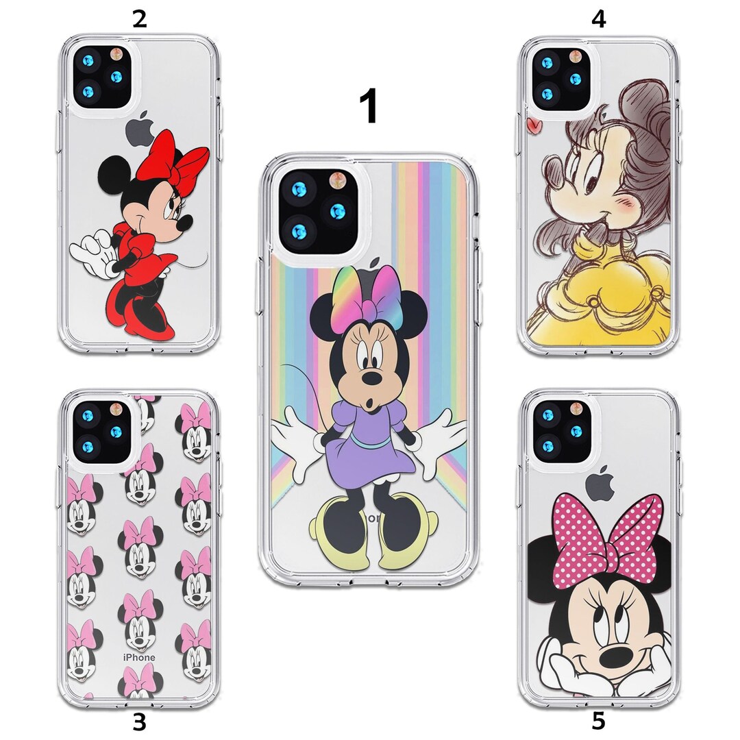 Minnie Mouse iPhone 15 Pro Max Case Disney Acrylic Case Galaxy S23 ...