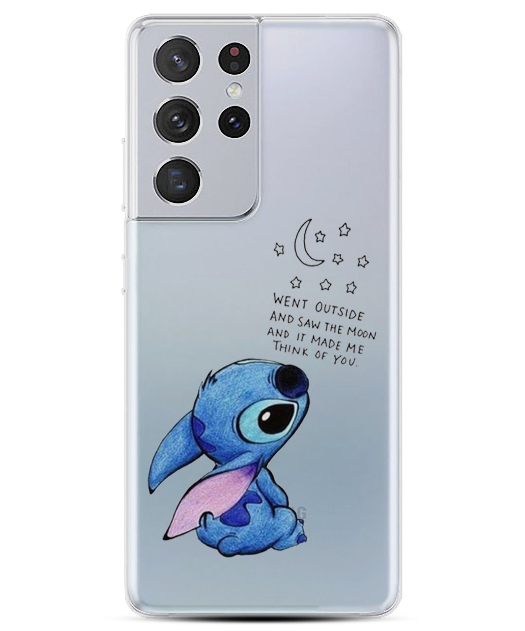 Stitch Galaxy S23 Ultra Case Disney Galaxy S23+ Lilo and Stitch Transparent Acrylic Case Galaxy ...