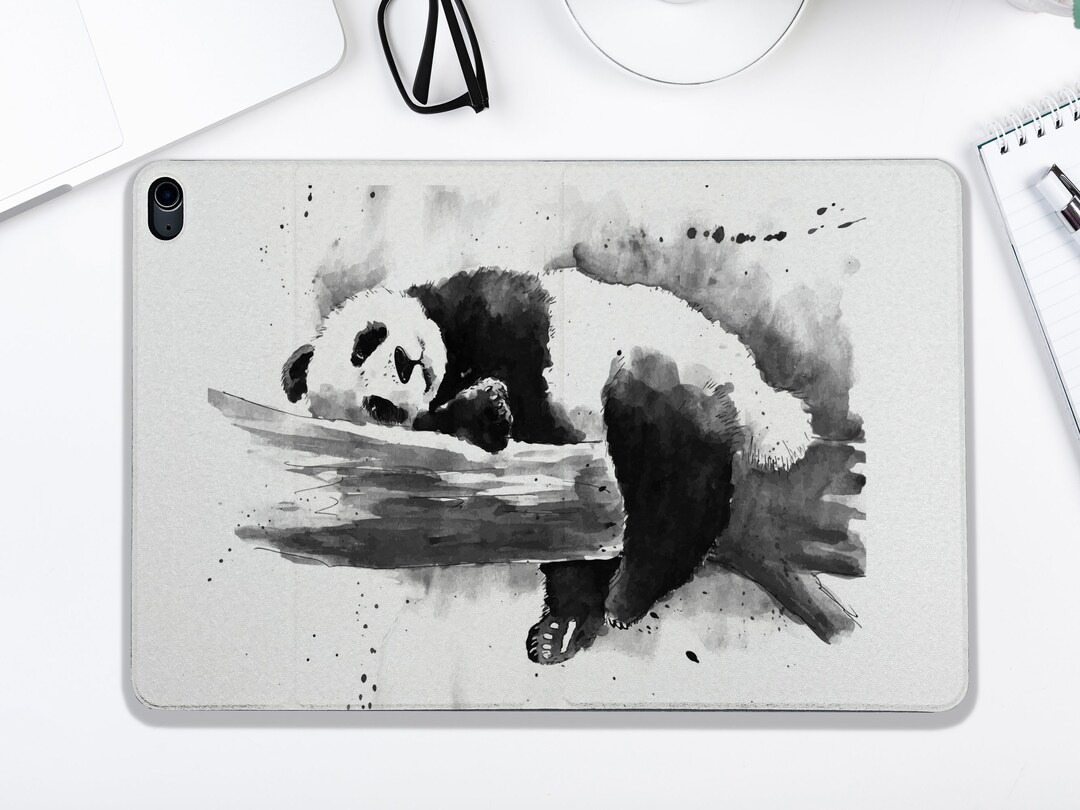 IPad Case With Pencil Holder Cute Panda iPad Mini 6 Case iPad Pro 12.9 ...