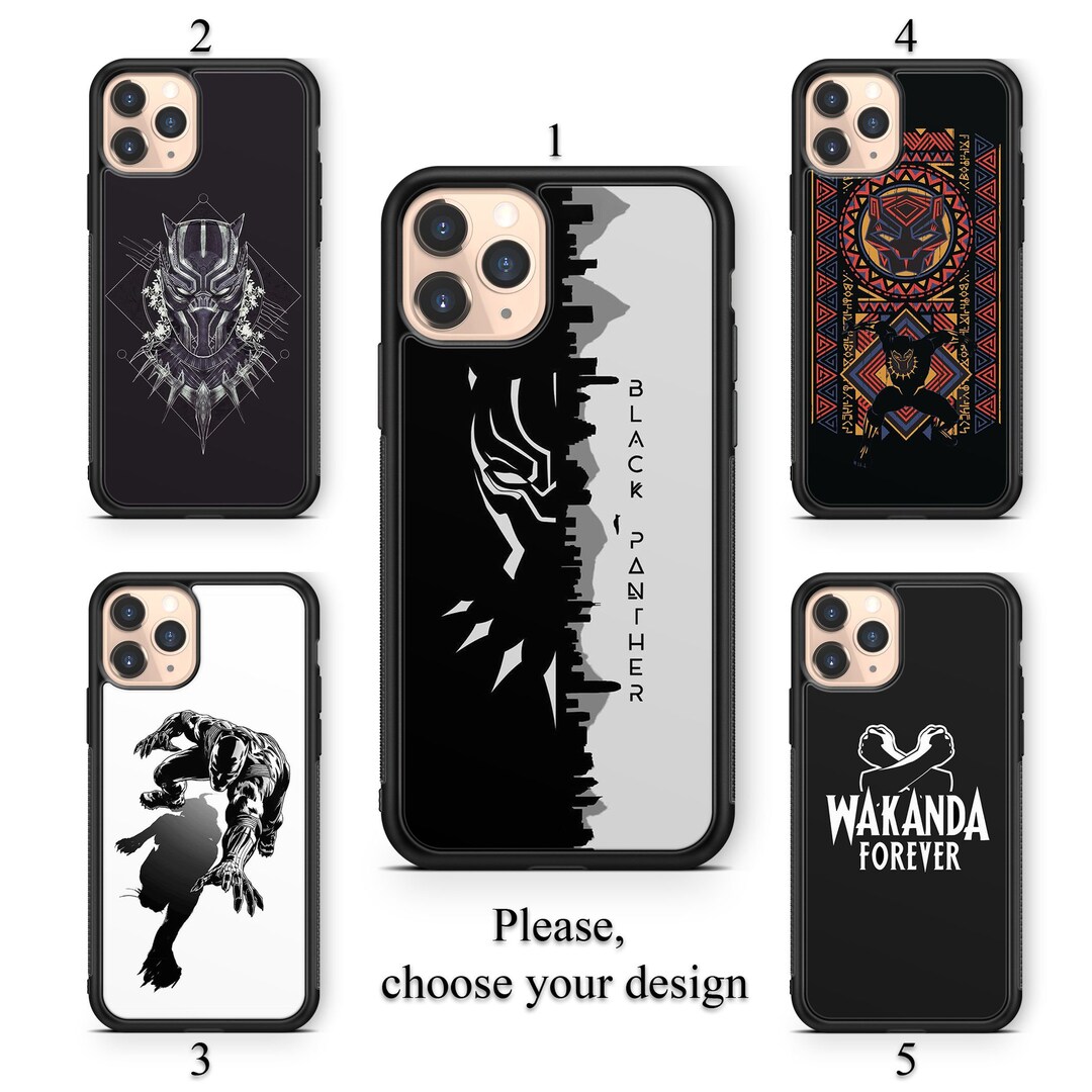 Black Panther iPhone 15 Pro Max Case Marvel Galaxy S23 Ultra Case ...
