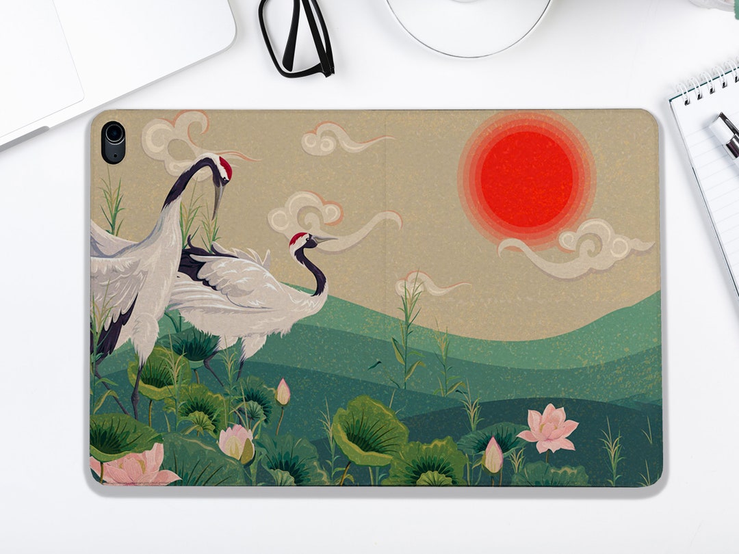 Japanese Birds iPad Case With Pencil Holder 10.2" 2021 Pro 12.9 in 2021 ...