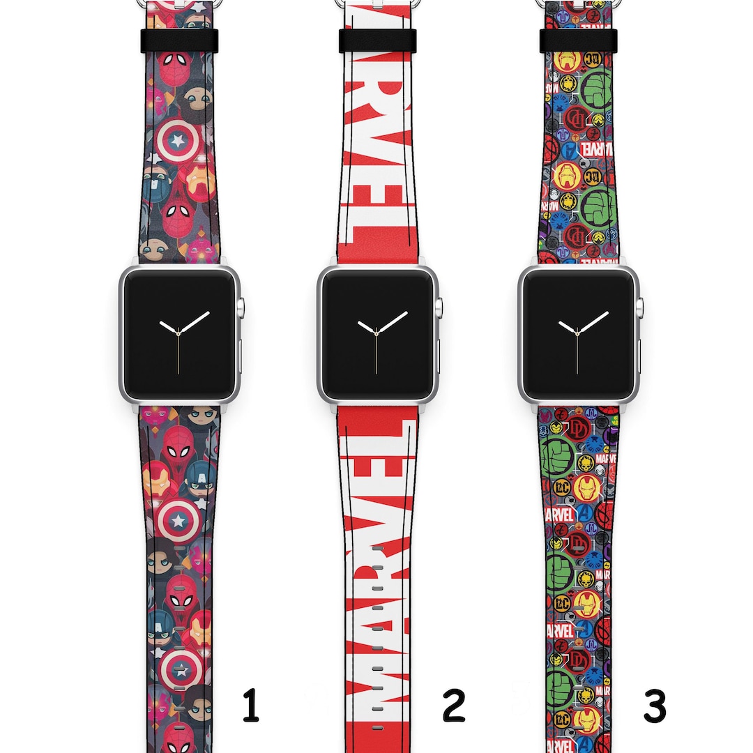 Marvel Apple Watch Band 42 Mm Iwatch Ultra Avengers Iwatch Band 38 Mm ...