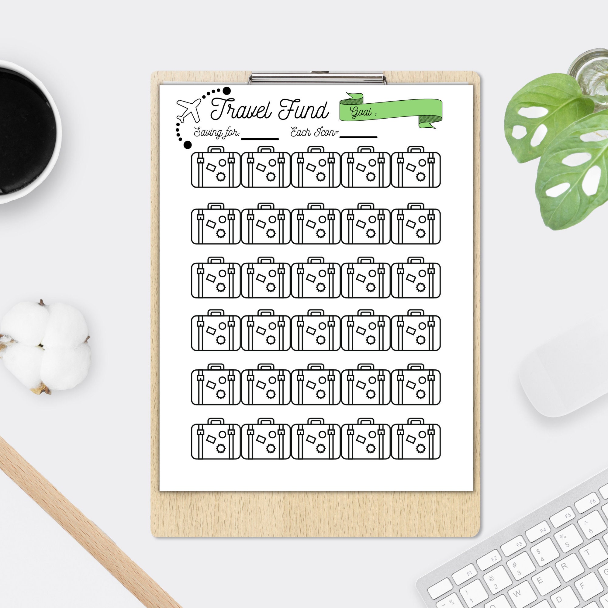 Travel Fund Coloring Sheet Printable | Coloring Sheet | Savings ...