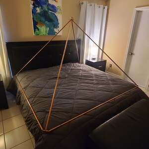 1/2 Inch Crystal Top GIZA Copper Meditation Pyramid 51.85 Degree ...