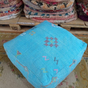 Cactus Pouf Multi Color Amazing Morocco.vintage Moroccan Cactus Pouf ...