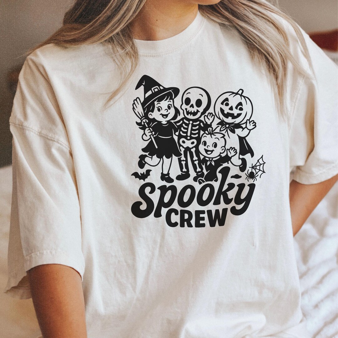 Spooky Crew SVG: Halloween Family Shirt Design (digital File) - Etsy