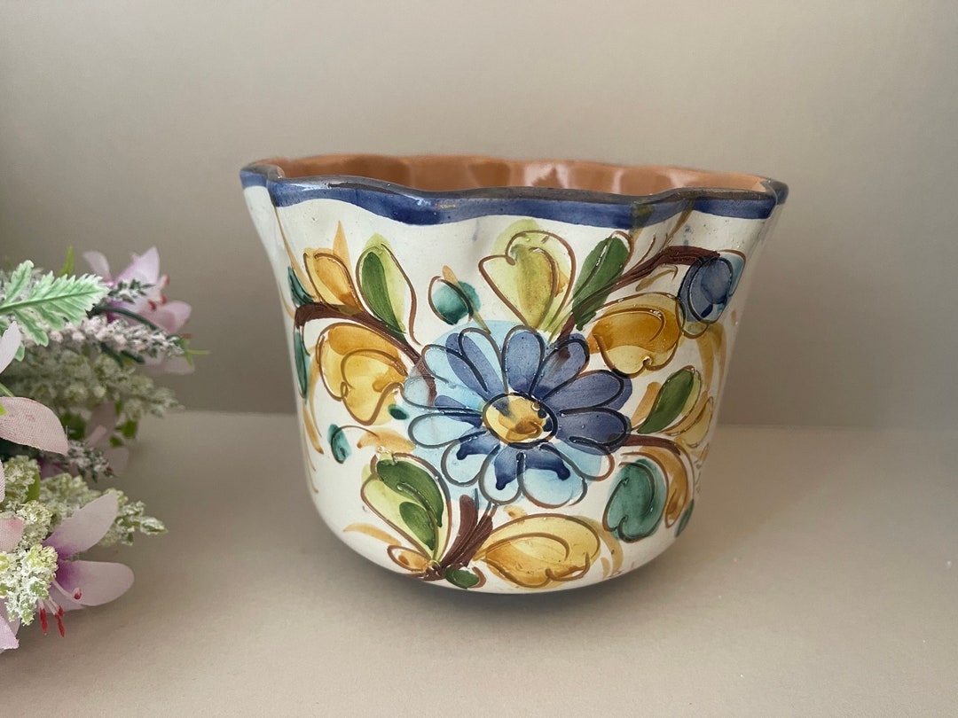 Vintage Italian Pottery Planter / Plant Pot / Jardiniere - Etsy