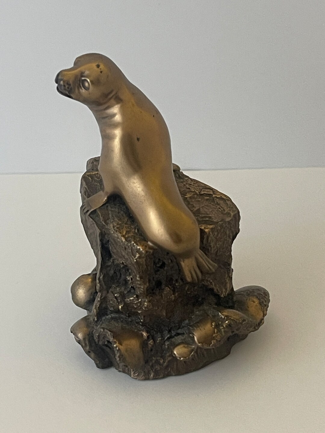 Vintage Bronze Sculpture of a Seal by Brian Elton Signed - Etsy