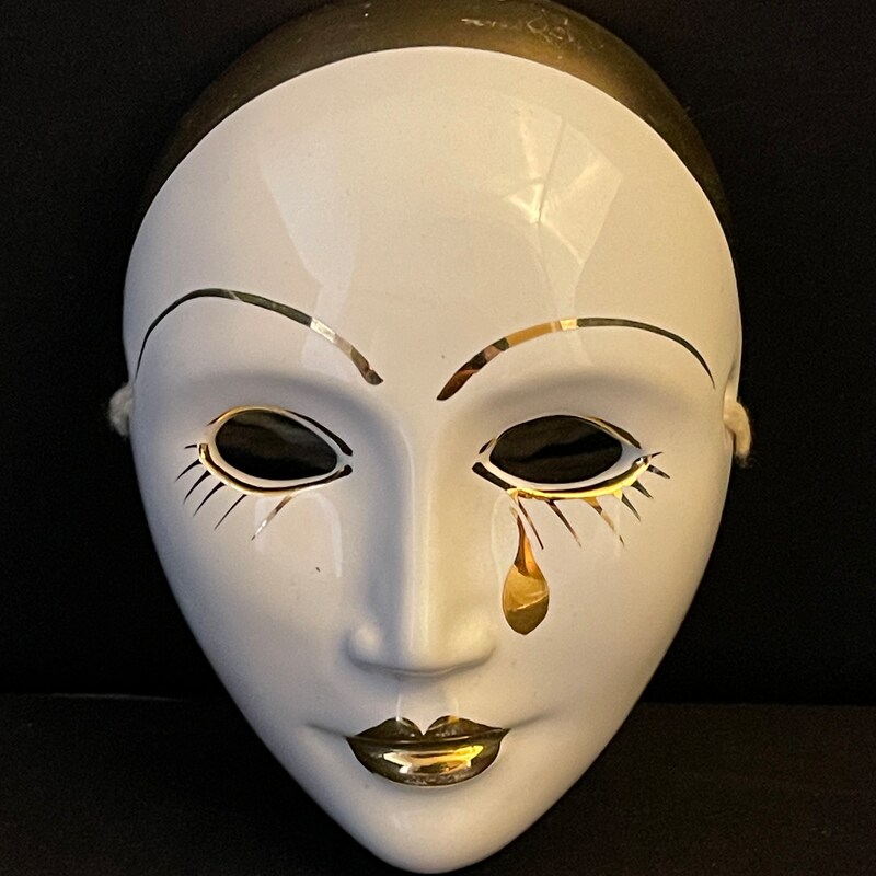 Pierrot Mask - Etsy