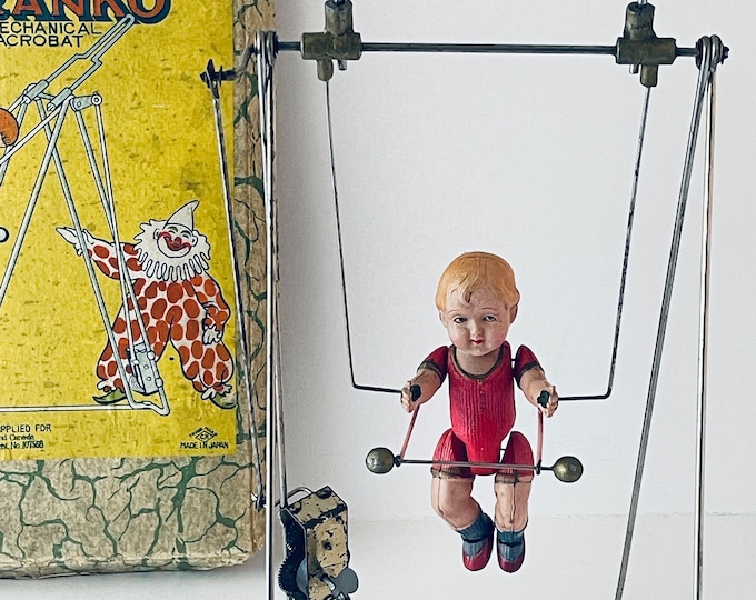 Branko Japanese Key Wind up Clockwork Acrobat Gymnast - Vintage Toy ...
