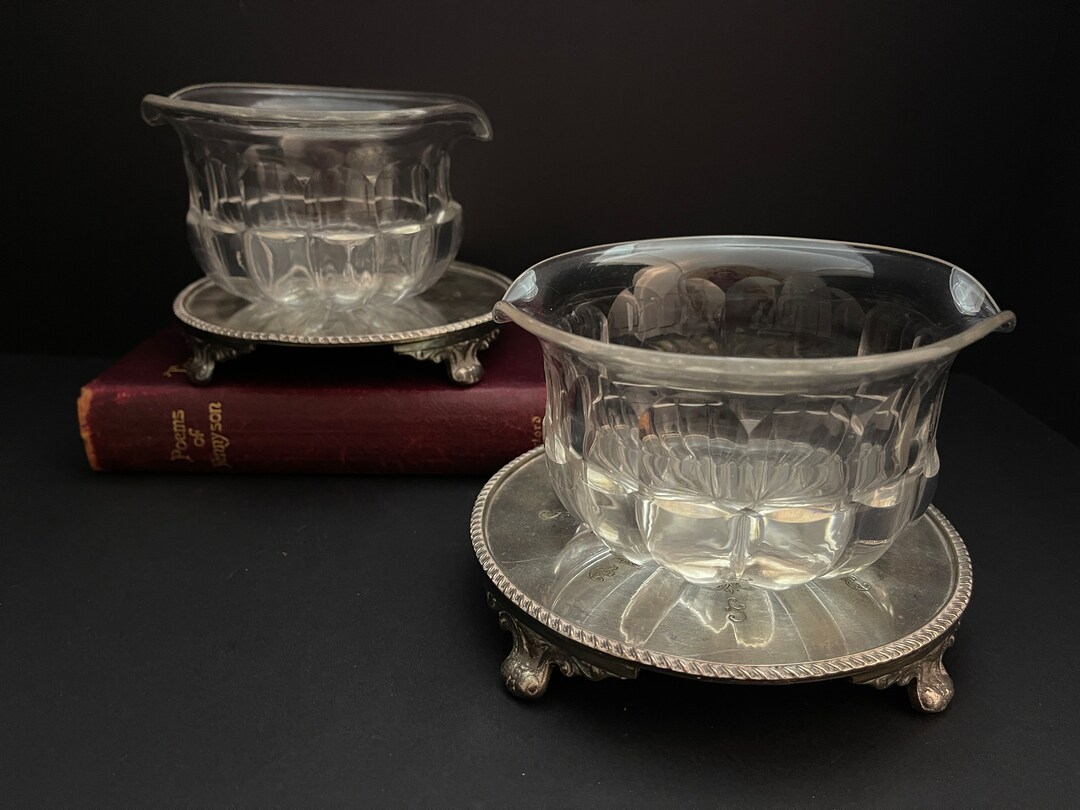 Pair of Antique 19th Century Wine Glass Rinser Bowls - Etsy