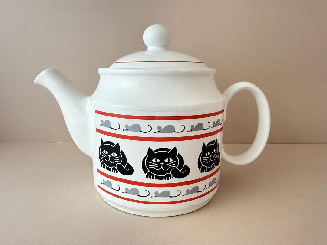 Vintage Sadler Cat & Mouse Teapot - Etsy