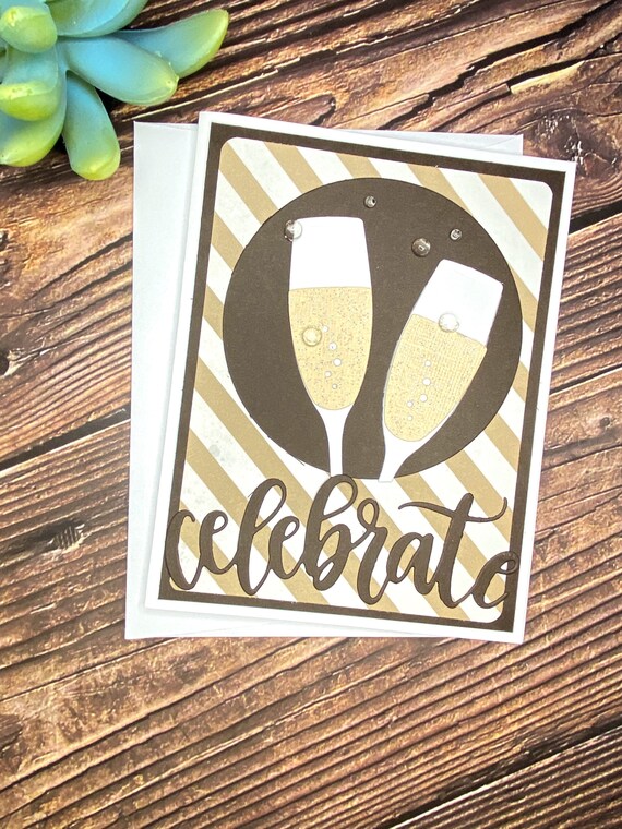 Cheers Card Congratulations Card Celebration Card Wedding | Etsy