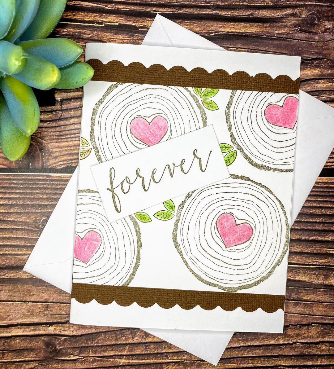 Rustic Wedding Card Handmade Wedding Card Love Card - Etsy