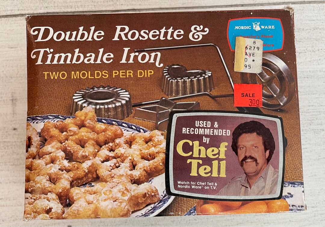 Nordic Ware Double Rosette & Timbale Iron in Original Box / Vintage 70s ...