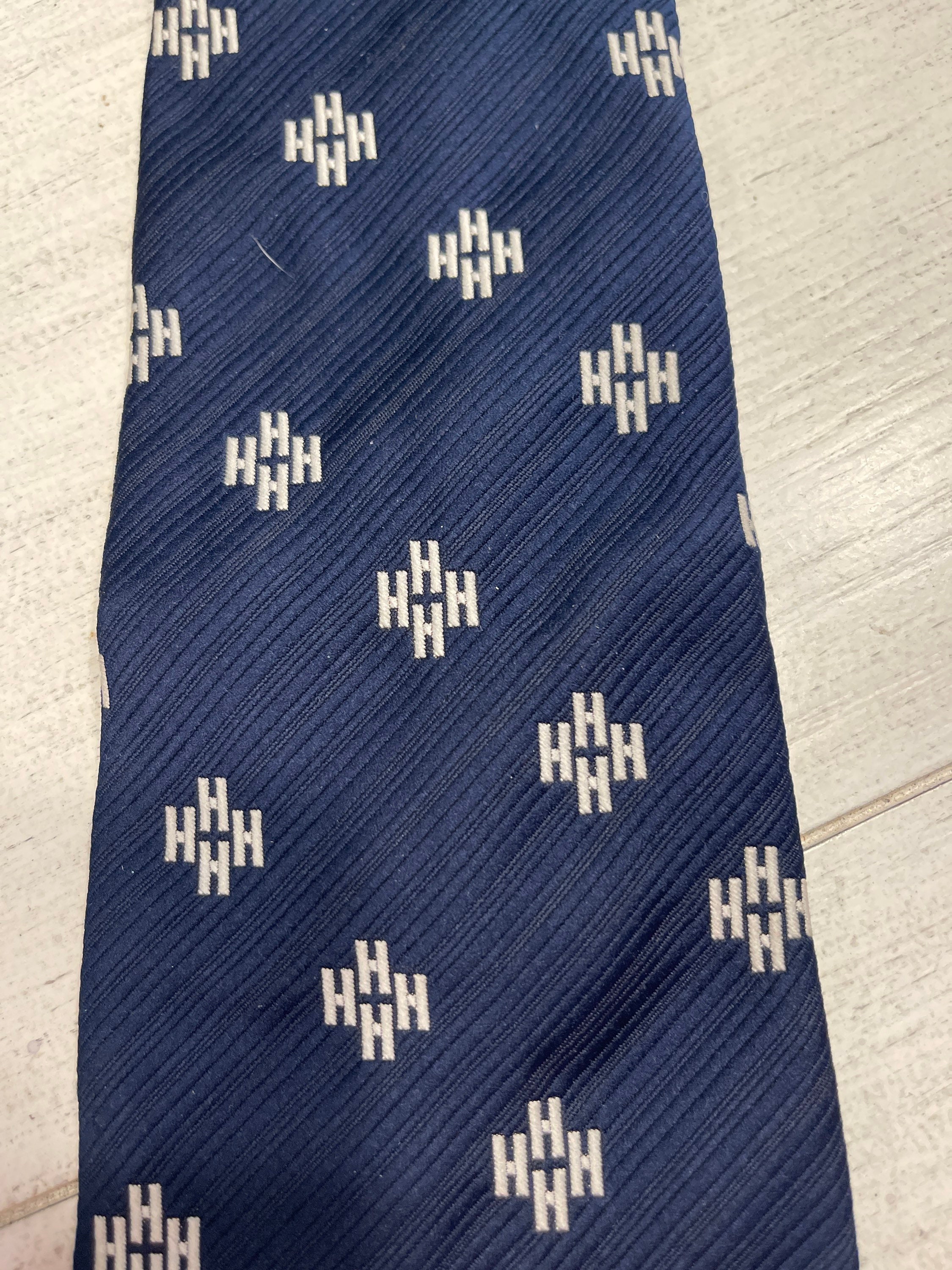 Vintage J Packard Extra Wide Tie Made in USA / Polyester Navy / MOD Mcm ...