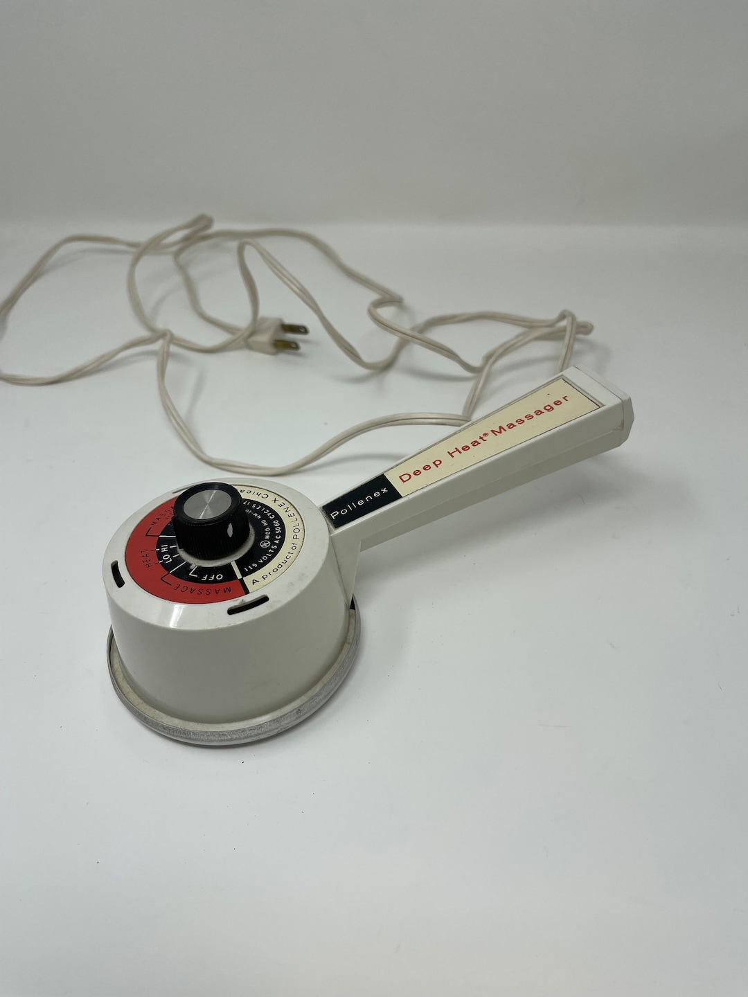 Vintage Pollenex Deep Heat Massager / Handheld 50s Vibrating Massager ...