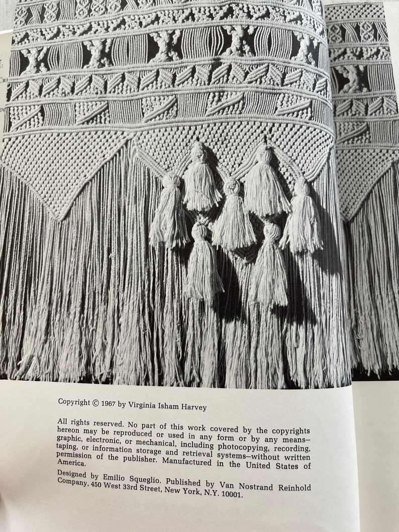 Macrame the Art of Creative Knotting by Virginia Harvey / Vintage 1967 ...