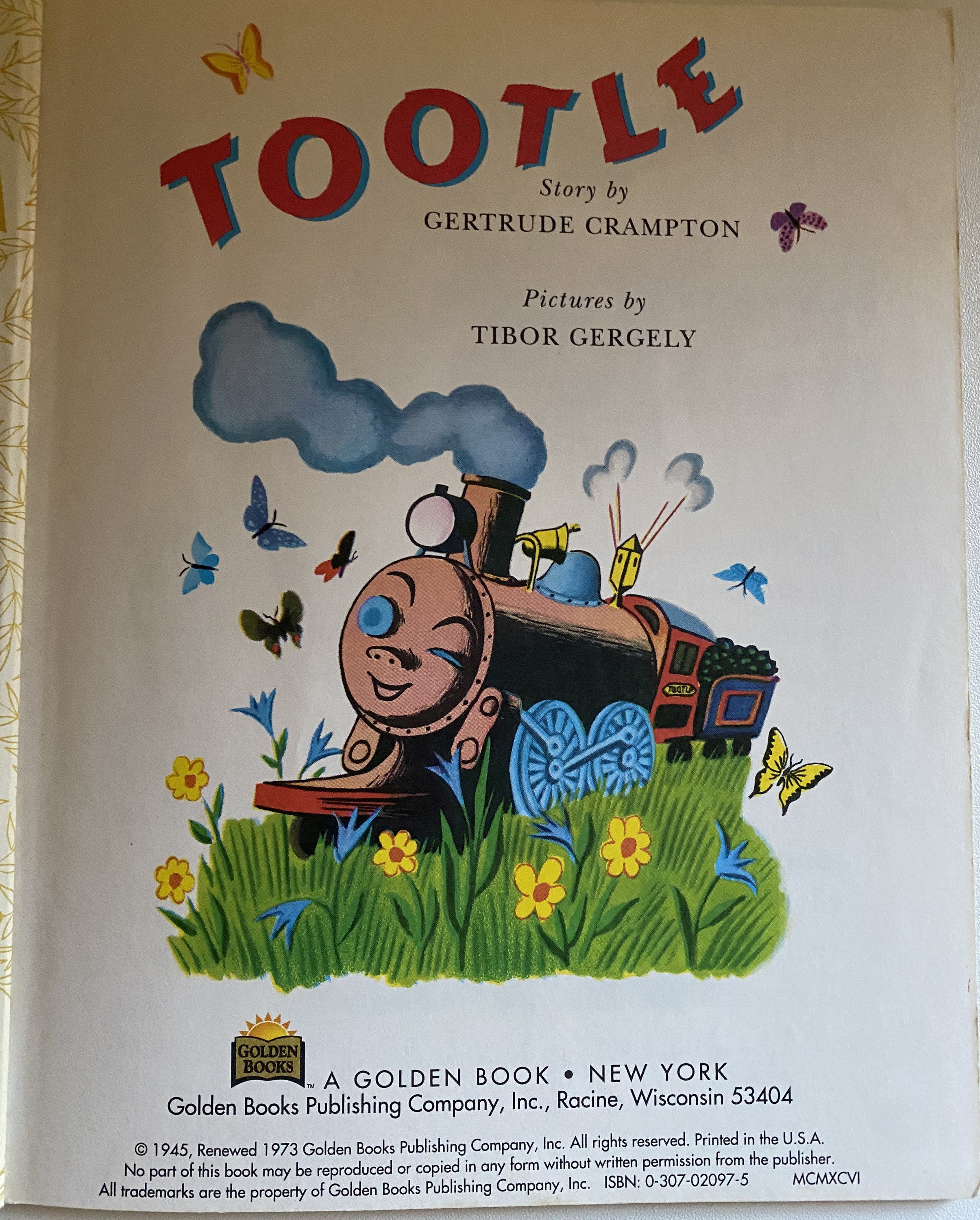 Tootle Little Golden Book Vintage Book / Children's Book / 1973 / Gold ...