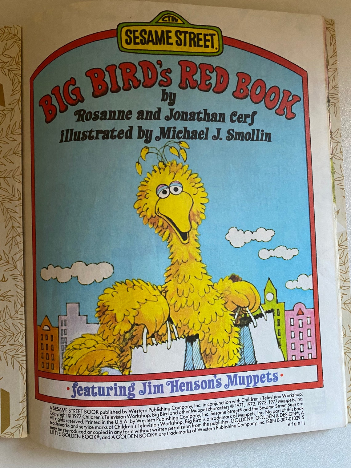 Big Bird's Red Book Little Golden Book Vintage Book / Jim - Etsy