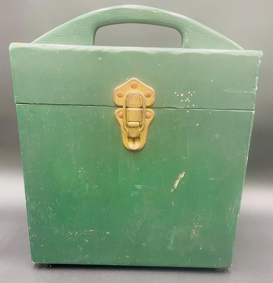 Vintage Lot of 27 78s Records in Wood Case / 40s 50s Gene Autry Sinatra ...