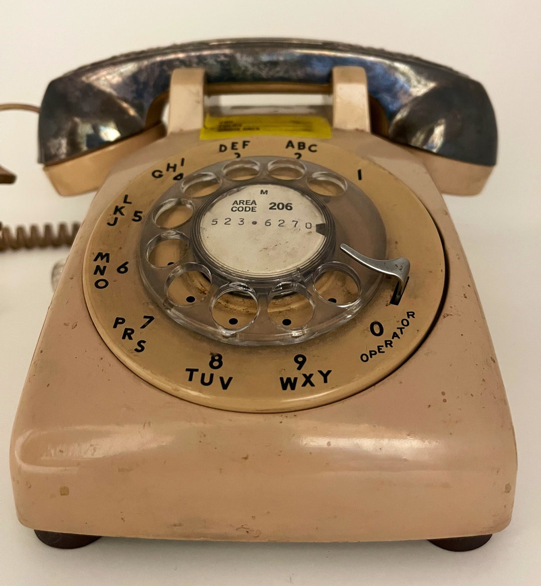 Bell System Western Electric Vintage Desk Phone With Rotary Dial and ...