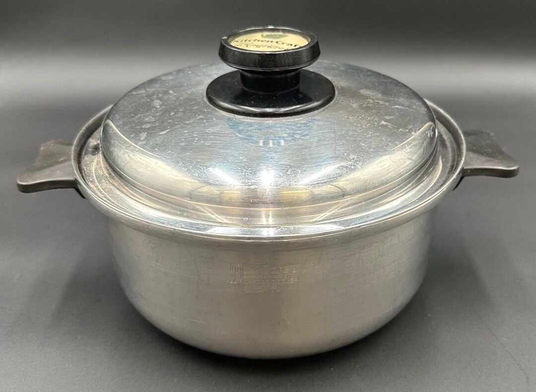 4 Quart All Purpose Cooker Steamer Pot With Lid Waterless Stainless Pan ...