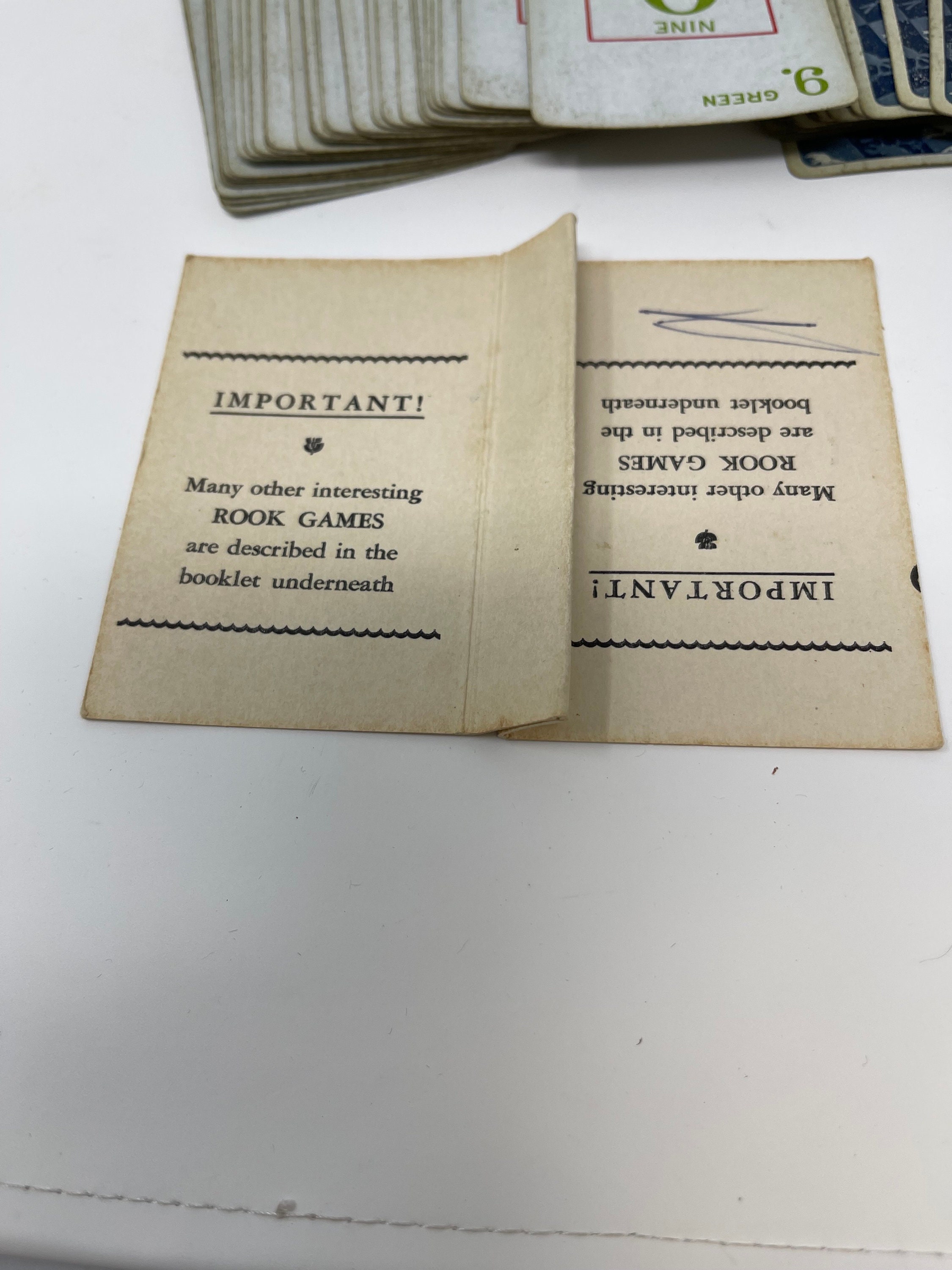 Rook Vintage Card Game 1943 / All Cards / Mixed Media Epherma 40s Game ...