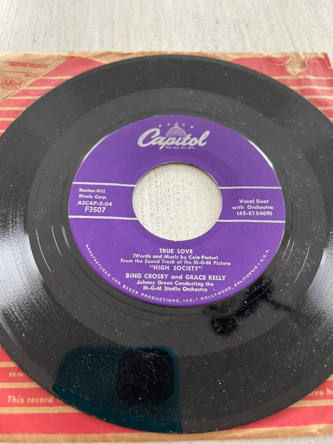 Stack of Vintage 45 Single LP / Play or Decor Mathis Pat Boone Booker T ...