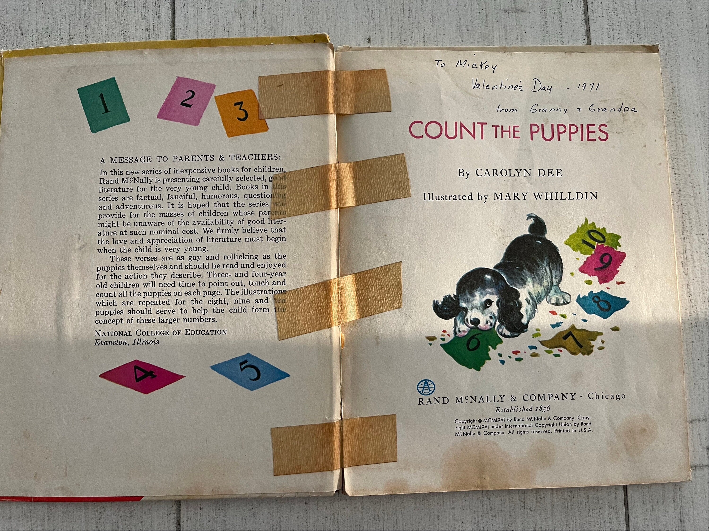 Count the Puppies Vintage 1966 Book / Carolyn Dee / Illustrated Mary ...