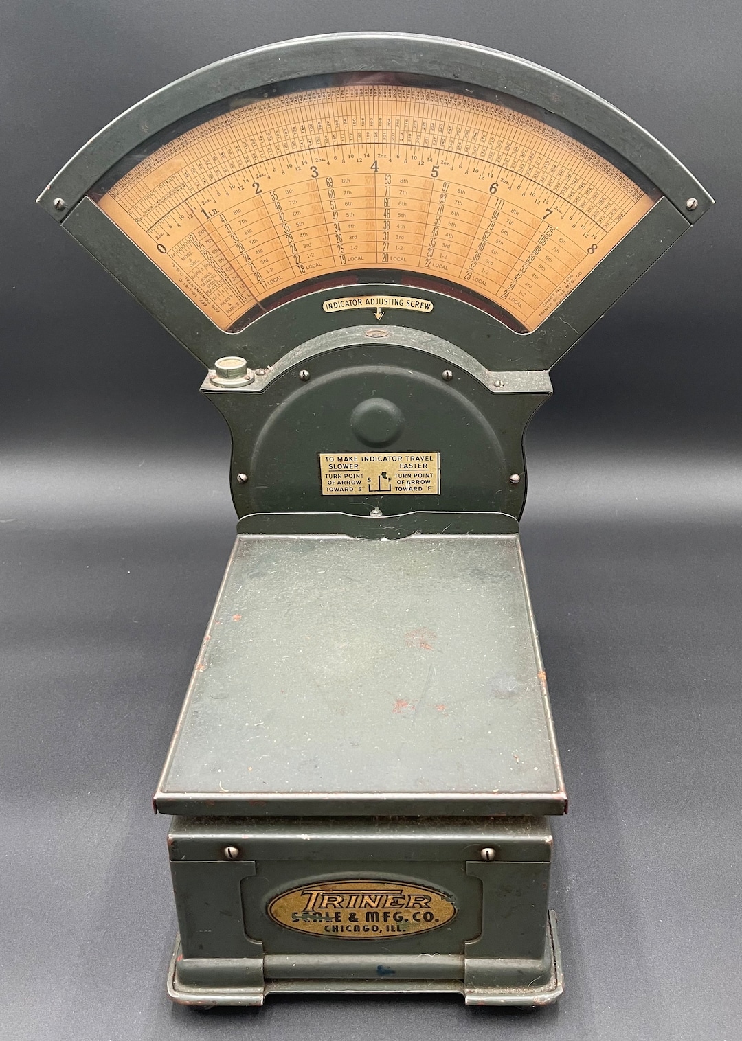 Triner Vintage Postal Scale Antique / 8 Pound Weight Scale / Triner ...