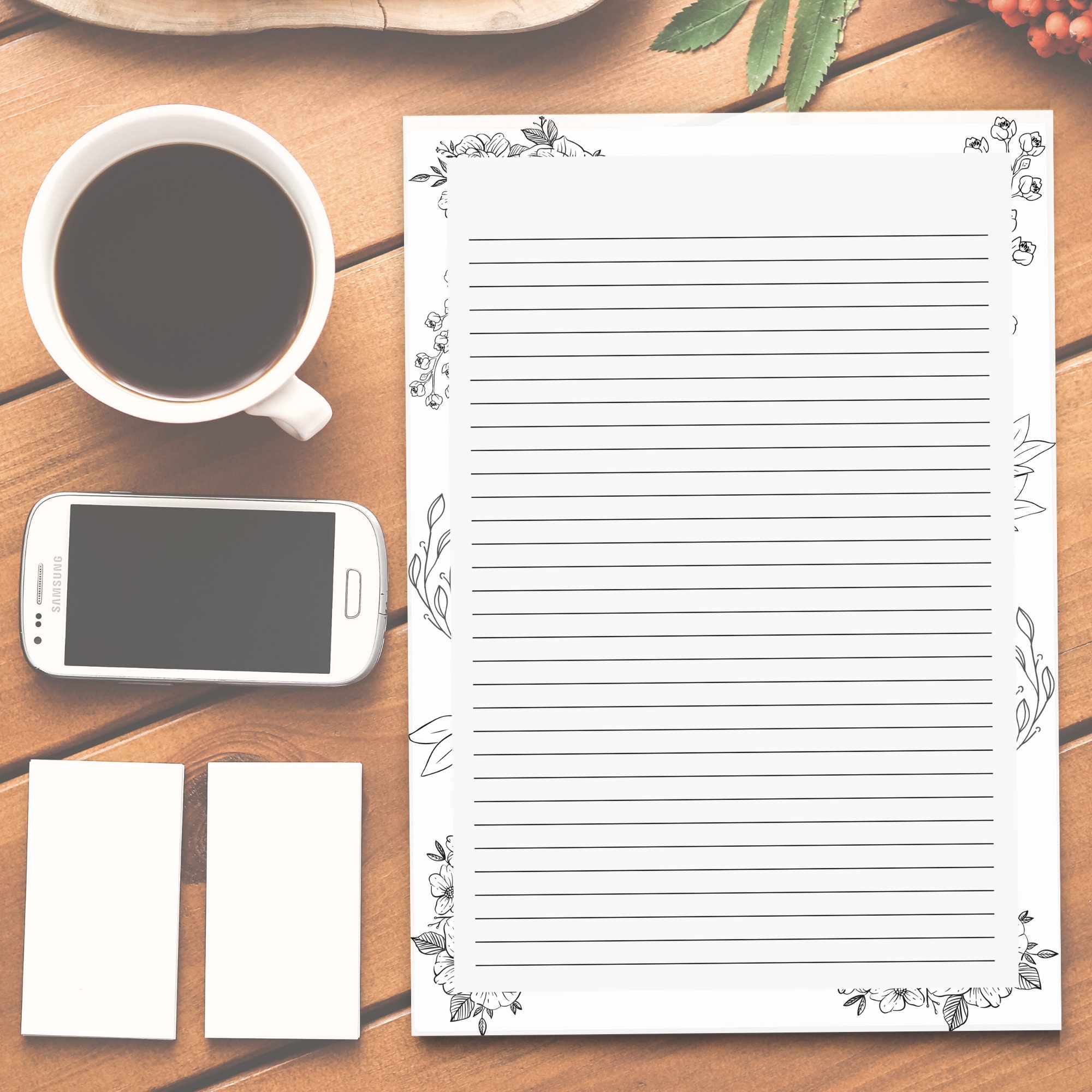 Stationery Paper Printable Digital Letter Writing Paper | Etsy