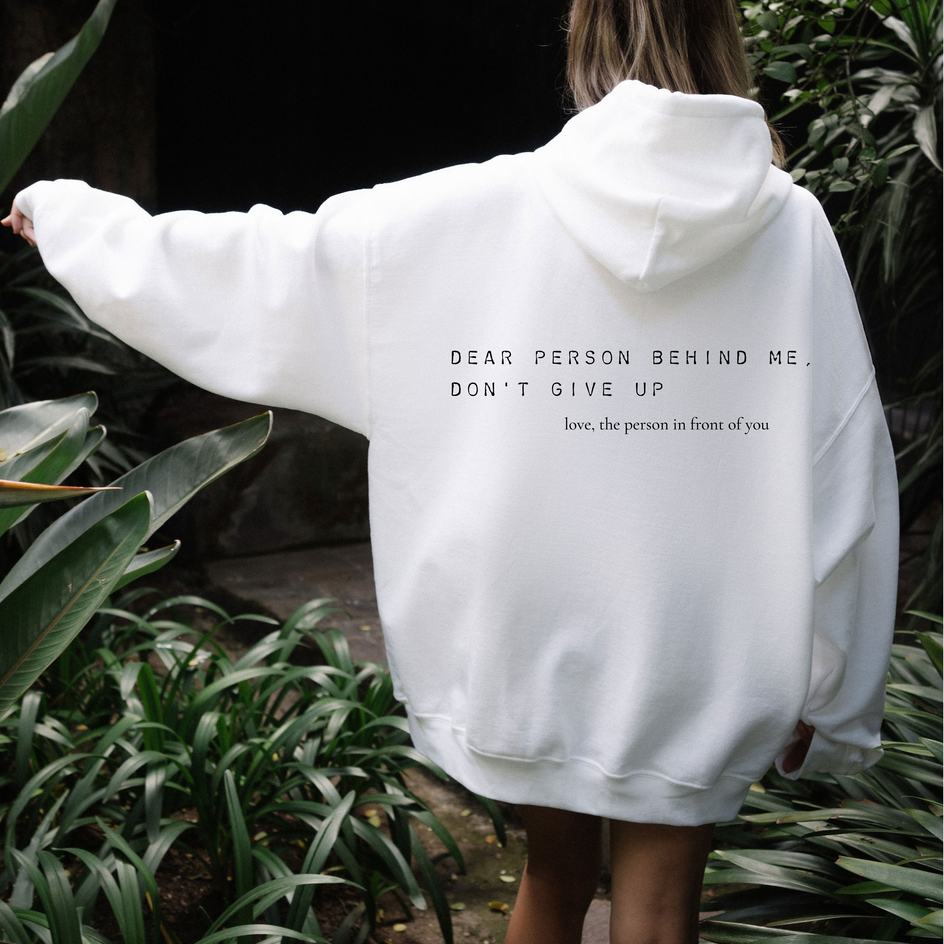 Dear Person Behind Me Hoodie, Aesthetic Oversized Sweatshirt, Person ...