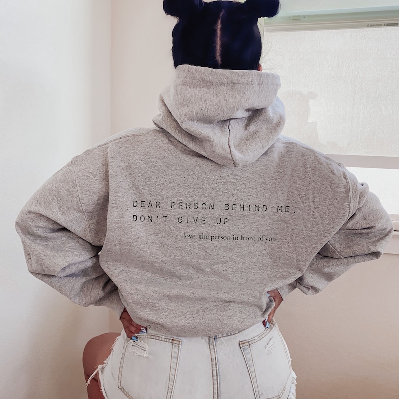Dear Person Behind Me Hoodie, Aesthetic Oversized Sweatshirt, Person ...