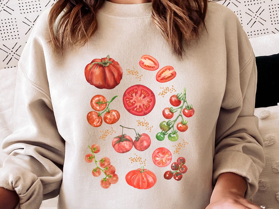 Tomato Sweatshirt, Tomato Girl Aesthetic, Tomato Sweater, Gift for ...