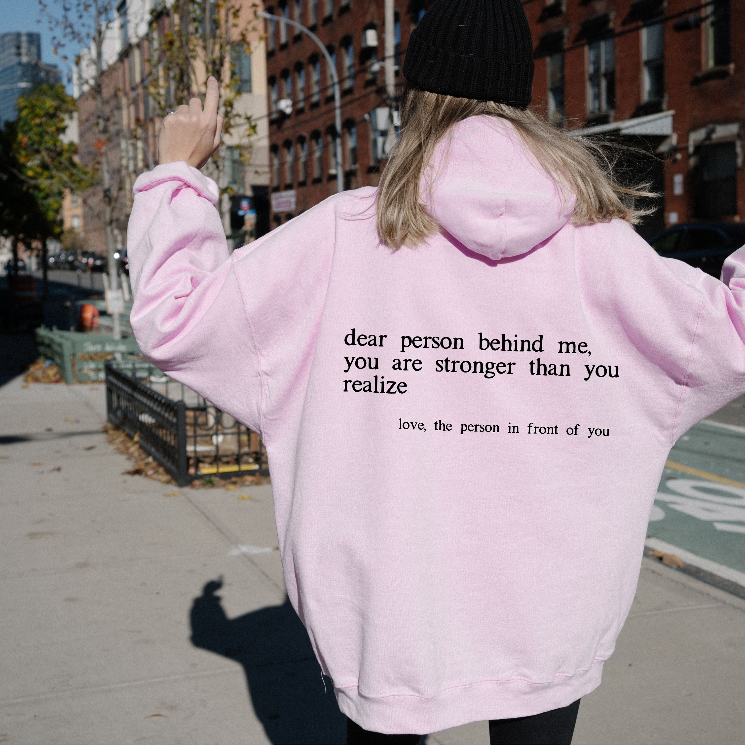Dear Person Behind Me Hoodie Aesthetic Oversized Sweatshirt - Etsy