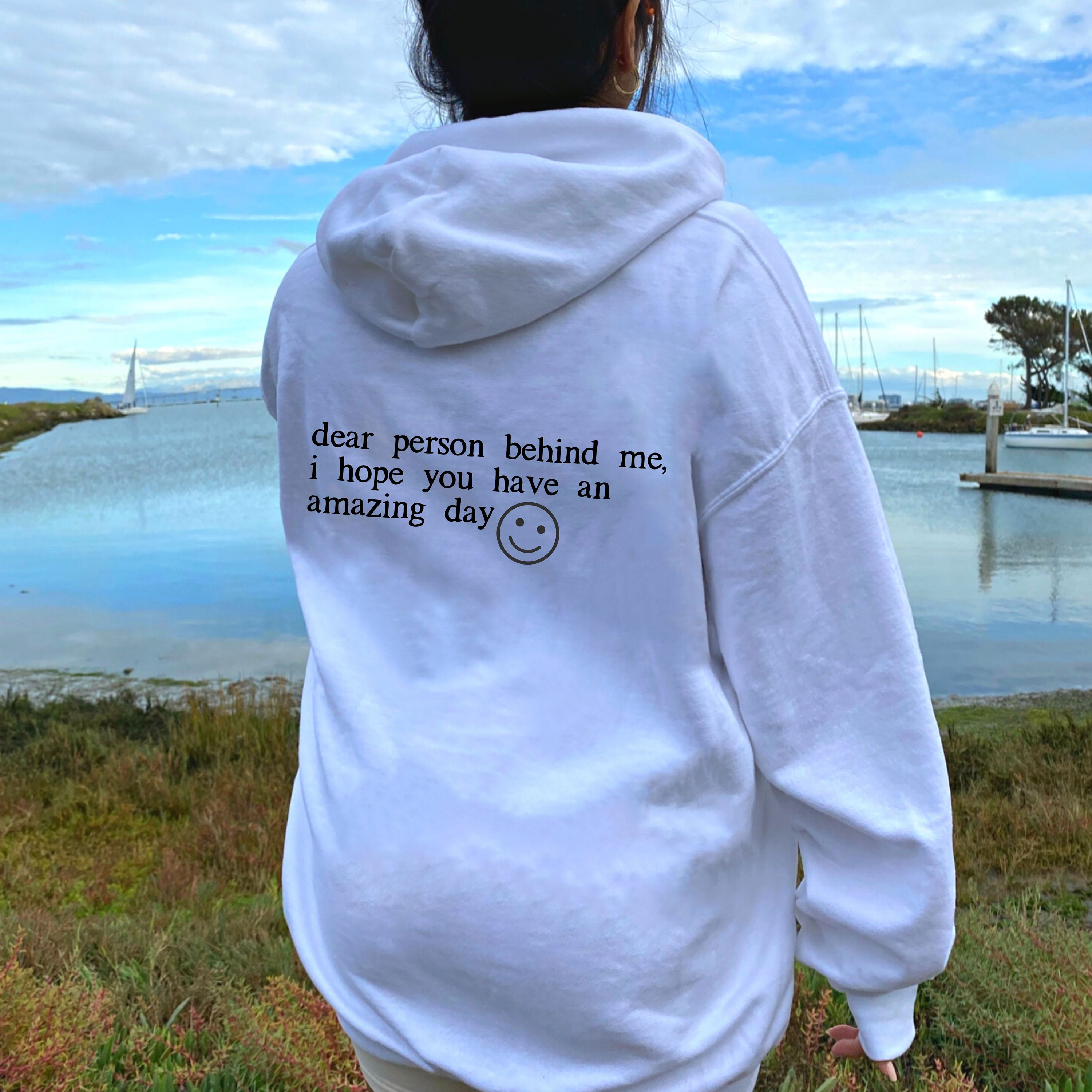Dear Person Behind Me Hoodie Aesthetic Oversized Sweatshirt - Etsy
