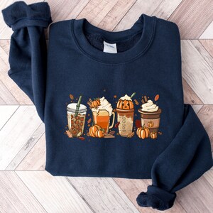 Fall Coffee Sweatshirt, Fall Sweater, Pumpkin Spice Sweatshirt, Cute ...